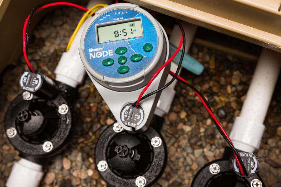 Programmateur à pile NODE 100 HUNTER 1 voie avec électrovanne